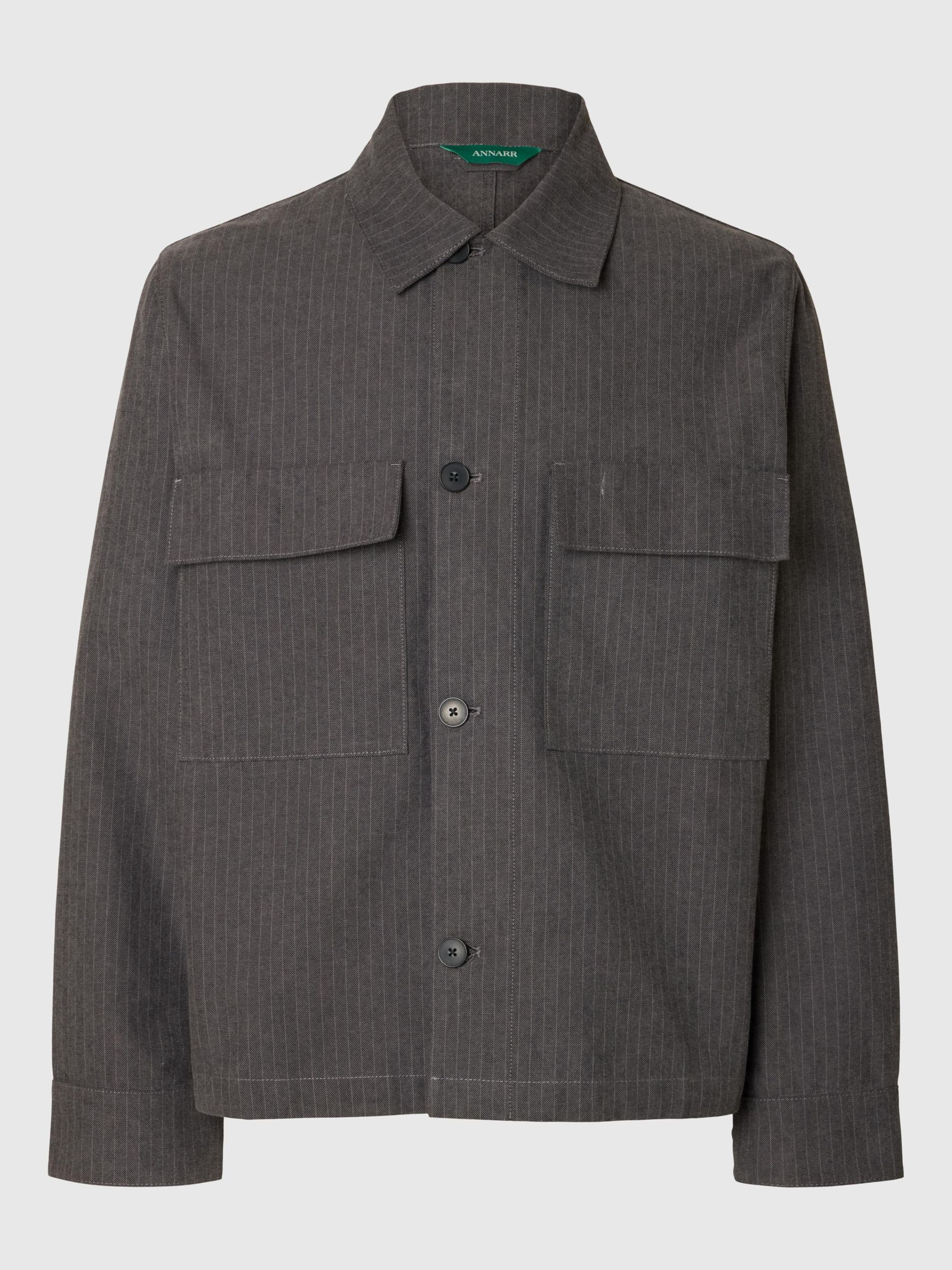 BOXY FIT OVERSHIRT | Grey | ANNARR®